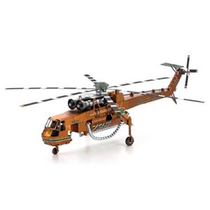 metal earth premium series s-64 skycrane 3d metal model kit fascinations