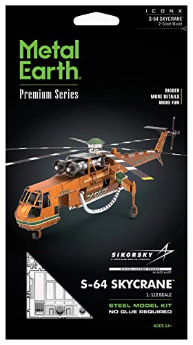 Metal Earth Premium Series S-64 Skycrane 3D Metal Model Kit Fascinations