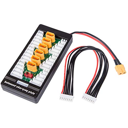 Yasoca XT60 Lipo Parallel Charging Board 2S-6S Balanced Charging Plate for Imax B6 Lithium Battery Charger RC Parts