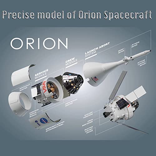 MARSTEP NASA Artemis Rocket Model (Congratulations on First Launch)- SLS Rocket Orion Spacecraft Moon Lander Crystal 3D Model Creative Gift