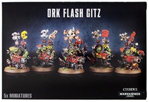 games workshop 99120103033″ warhammer 40,000″ ork flash gitz action figure, black