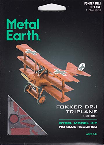 Metal Earth Fokker Dr. I Triplane 3D Metal Model Kit Fascinations