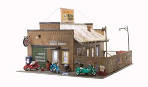 woodland scenics br5845 o scale deuce’s bike shop kit