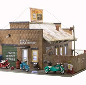 Woodland Scenics BR5845 O Scale Deuce's Bike Shop Kit