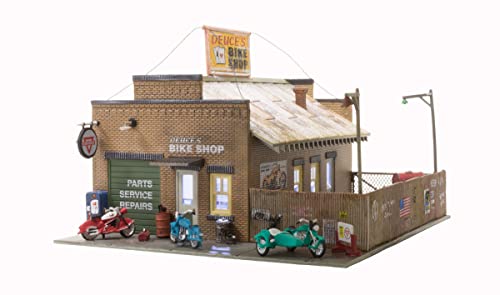 Woodland Scenics BR5845 O Scale Deuce's Bike Shop Kit