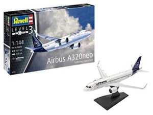 revell 03942 airbus a320 neo model kit, 1:144 scale, multi-color