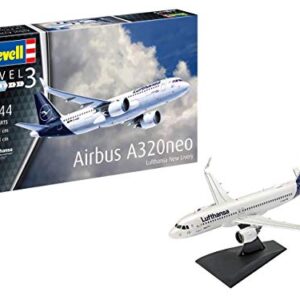 Revell 03942 Airbus A320 Neo Model Kit, 1:144 Scale, Multi-Color