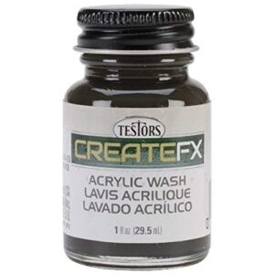 testor corp. createfx acrylic wash 1oz-black