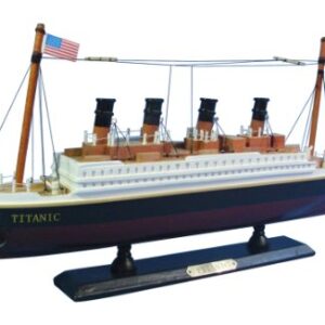 Hampton Nautical RMS Titanic Cruise Ship, 14" , White