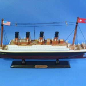 Hampton Nautical RMS Titanic Cruise Ship, 14" , White