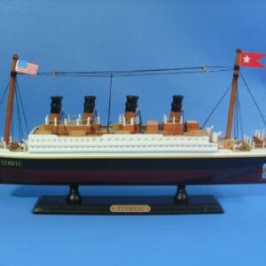 Hampton Nautical RMS Titanic Cruise Ship, 14" , White