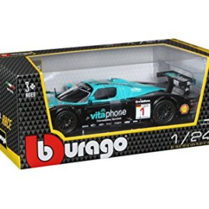 Bburago 1:24 Scale Race Maserati MC12 Model Car (Black/Blue)