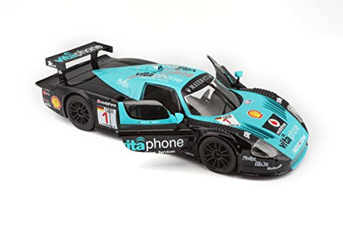 Bburago 1:24 Scale Race Maserati MC12 Model Car (Black/Blue)