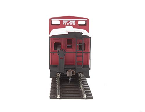 Walthers Trainline HO Scale Model Norfolk Southern Vision Caboose, Red/White