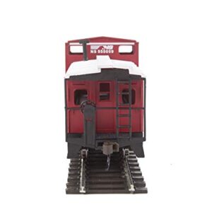 Walthers Trainline HO Scale Model Norfolk Southern Vision Caboose, Red/White