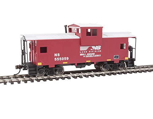 Walthers Trainline HO Scale Model Norfolk Southern Vision Caboose, Red/White