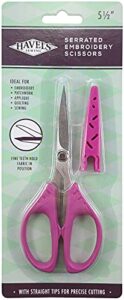 havel’s serrated embroidery scissors, purple