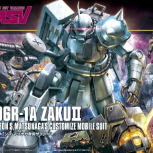 Bandai Hobby MS-06R-1A Zaku II Shin Matsunaga High Grade Universal Century Figure Model Kit (BAS5057749)