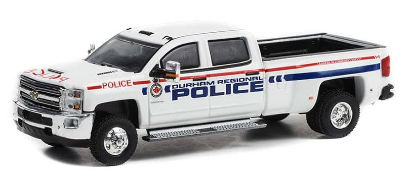 Greenlight 46090-C Dually Drivers Series 9 - 2018 Chevy Silverado 3500 Dually - Durham Regional Police, Durham, Ontario, Canada 1:64 Scale