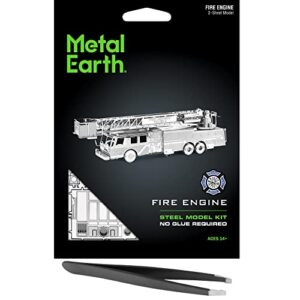 metal earth fire engine 3d metal model kit bundle with tweezers fascinations