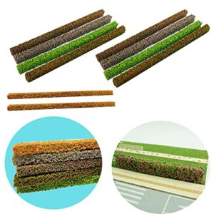 cayway 10 pcs miniature shrub strips 7.9 inches static shrub vegetation groups bush model groups bush model static scenery model aritificial plants for diy diorama garden scenery landscape