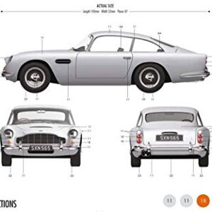 Airfix Aston Martin DB5 Silver 1:32 Sports Car Plastic Model Gift Set A50089B