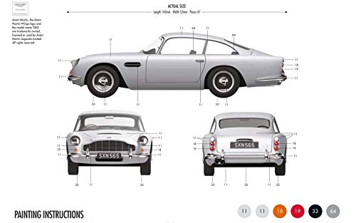 Airfix Aston Martin DB5 Silver 1:32 Sports Car Plastic Model Gift Set A50089B