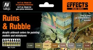 acrylicos vallejo ruins & rubble paint set