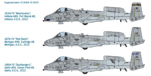 Italeri 2725S A-10C Blacksnakes Model Aircraft 1: 48