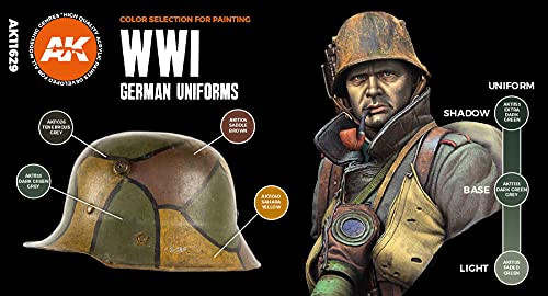 AK Interactive 3G WWI German Uniform - Plastic Modelling Paints & Accessories, Item # AK-11629