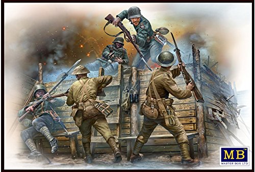 BRITISH & GERMAN INFANTRYMEN HAND TO HAND FIGHT WWI ERA 1/35 MASTER BOX 35116