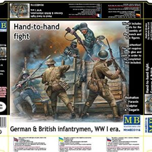 BRITISH & GERMAN INFANTRYMEN HAND TO HAND FIGHT WWI ERA 1/35 MASTER BOX 35116