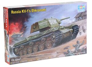 trumpeter 1/35 soviet kv1’s ehkranami tank