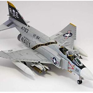 1/48 USN F-4J VF-84 Jolly Rogers 12305 with 3 Lifelike Pilot Figures - Plastic Model Kit