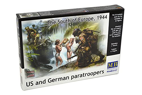 Masterbox US and German Paratroopers, The South of Europe 1/35 Master Box 35157