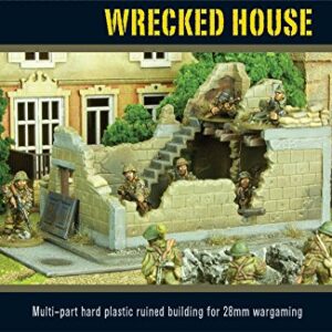 WarLord Bolt Action Wrecked House 1:56 WWII Military Table Top Wargaming Diorama Plastic Model Kit WG-TER-46