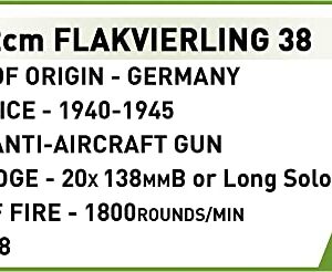 496 Pcs Hc WWII /2274/ Sd.Kfz.7/1&2Cm Flakvierli -Executive Edition