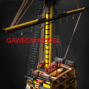 GAWEGM Wooden Ship Model - Scale 1/200 HMS Victory Boat Model Section Kits with Brass Upgrade Accessories