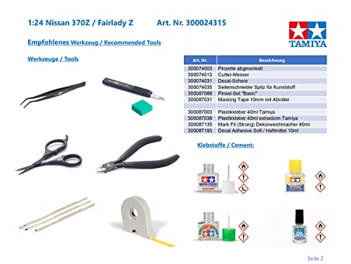 TAMIYA 1: 24 Scale Nissan 370z (Book)