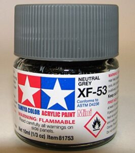 tamiya 81753 acrylic mini xf53 neutral gray 1/3 oz