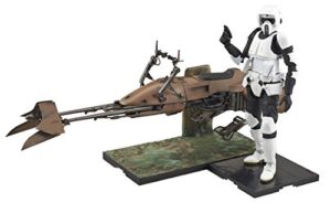 bandai hobby star wars 1/12 scout trooper & speeder bike star wars