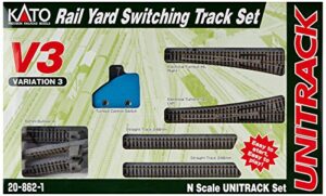 kato usa model train products v3 unitrack rail yard switching set