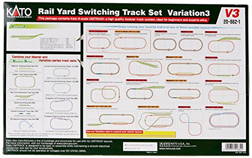 Kato USA Model Train Products V3 UNITRACK Rail Yard Switching Set