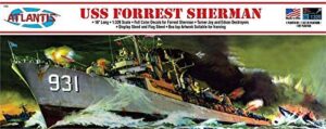 atlantis h352 uss forrest sherman destroyer plastic model 1/320