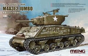 meng 1/35 scale us asault tank m4e3a2 jumbo – plastic model building kit # ts-045