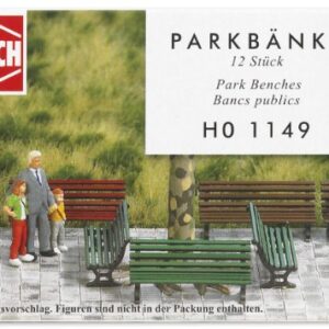 Busch 1149 Park Benches 12/HO Scale Scenery Kit