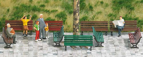 Busch 1149 Park Benches 12/HO Scale Scenery Kit