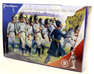 napoleonic wars plastic toy soldiers kit 28mm austrian napoleonic infantry 1809-15 (48) model figures wargaming set