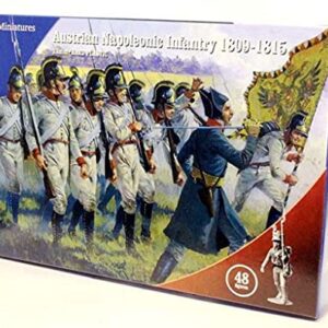 Napoleonic Wars Plastic Toy Soldiers Kit 28mm Austrian Napoleonic Infantry 1809-15 (48) Model Figures Wargaming Set