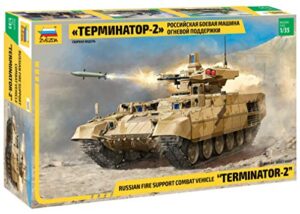 zvezda model 3695 russian military machine fire support tanks terminator-2″